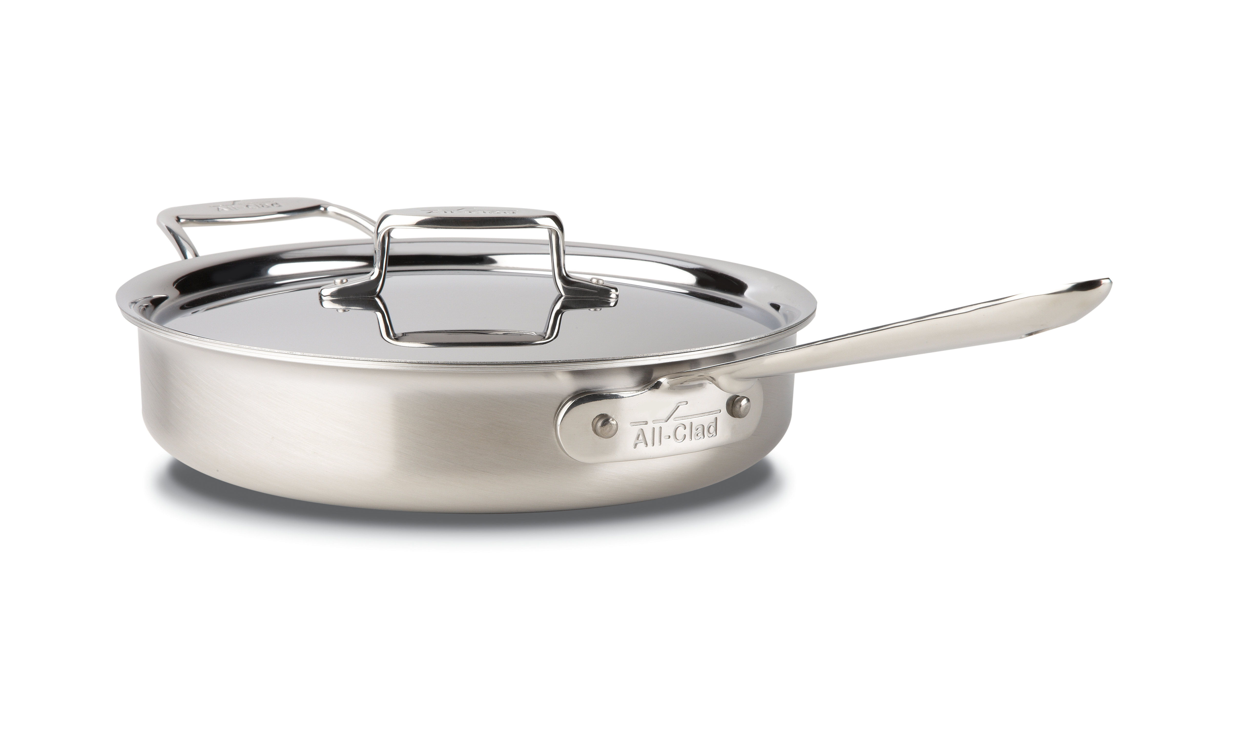 All-Clad D5® Brushed Stainless Steel Saute Pan with Lid & Reviews | Wayfair