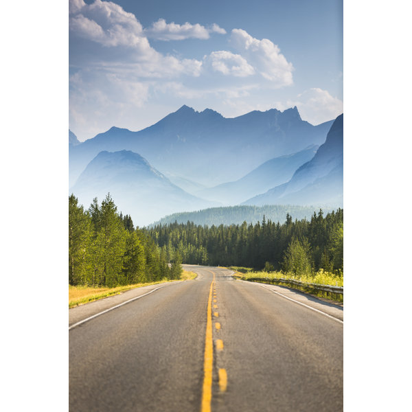 Alpen Home Road Through The Mountains by Pgiam - Wrapped Canvas Art ...