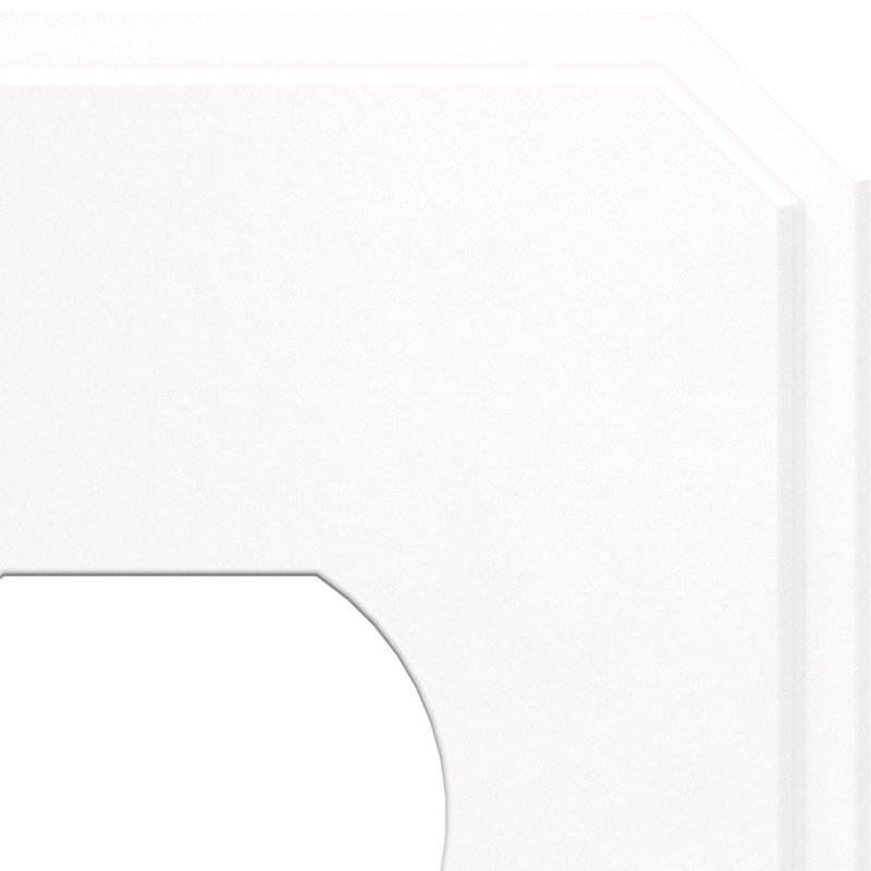 Franklin Brass Stepped Geometric 1-Gang Duplex/Outlet Cover Wall Plate ...