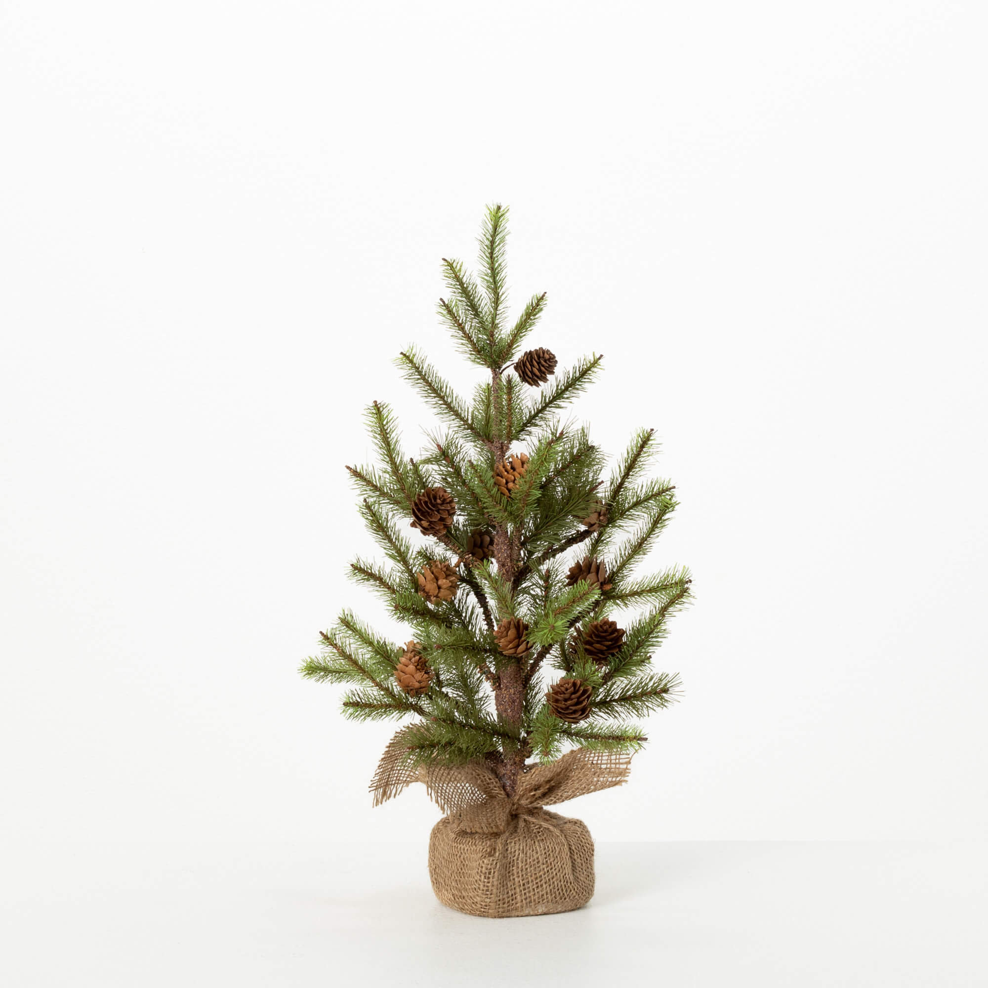 The Holiday Aisle® Stacy Faux Pine Tree in Rattan Pot | Wayfair