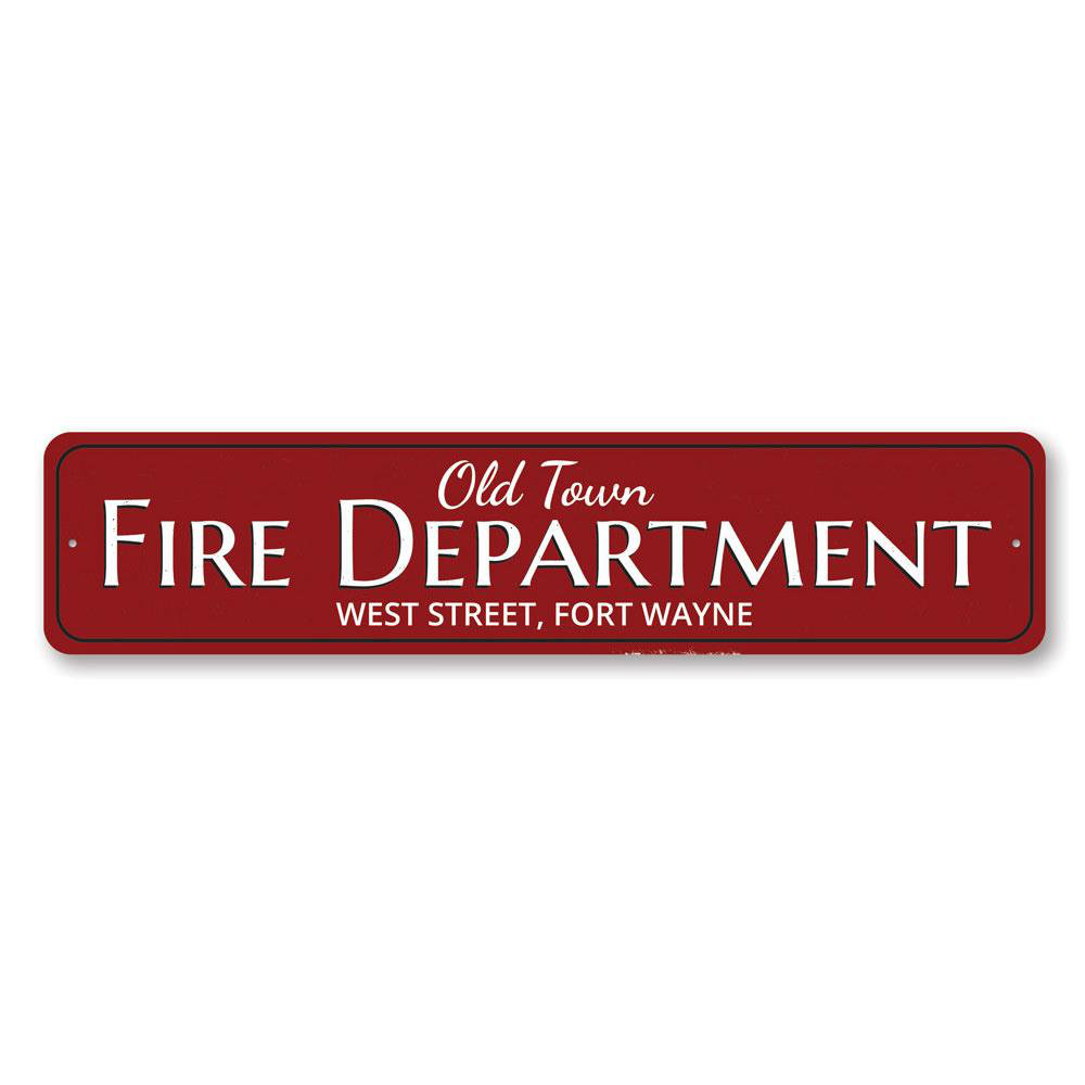 Lizton Sign Shop, Inc Old Town Fire Department Aluminum Sign | Wayfair