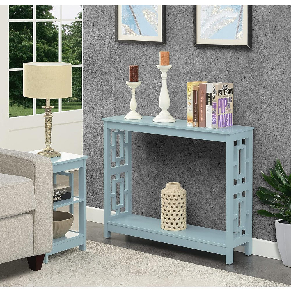 Lark Manor™ Console Table With Shelf, Sea F... | Wayfair