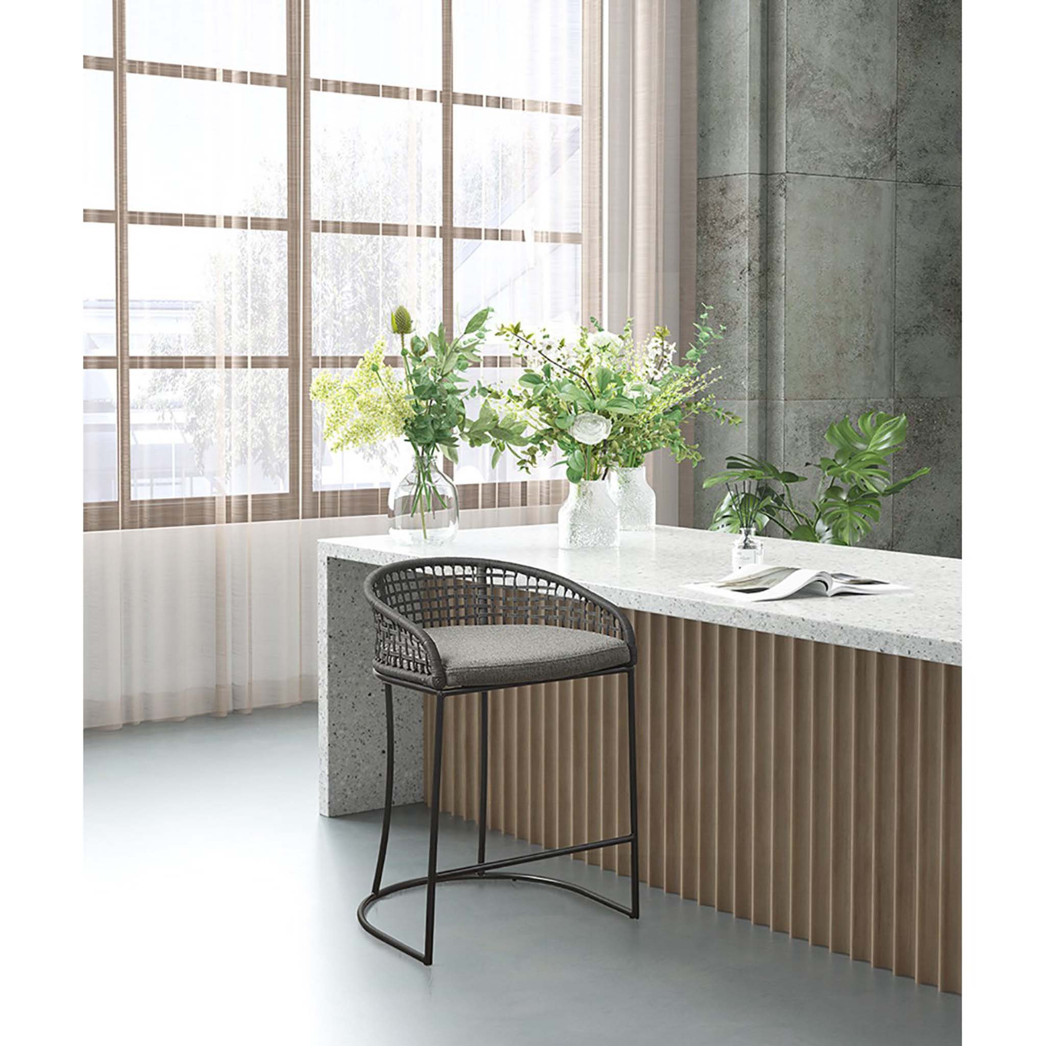 Bayou Breeze Woven Counter Stool 25" | Wayfair