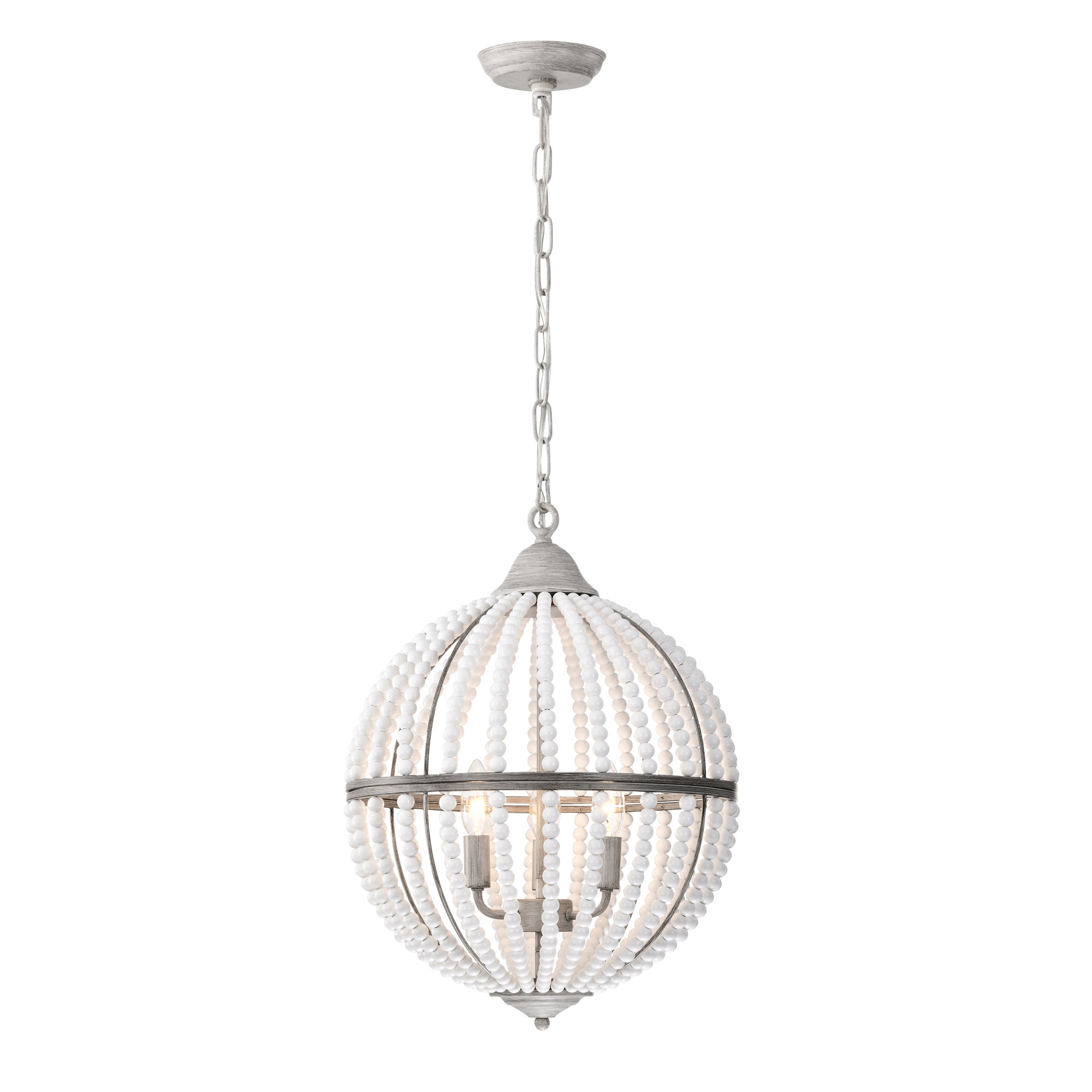 Dakota Fields Azarcon 3 - Light Globe LED Pendant with Accents ...