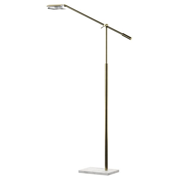 Latitude Run® Amaree White Marble LED Task/Reading Floor Lamp & Reviews ...