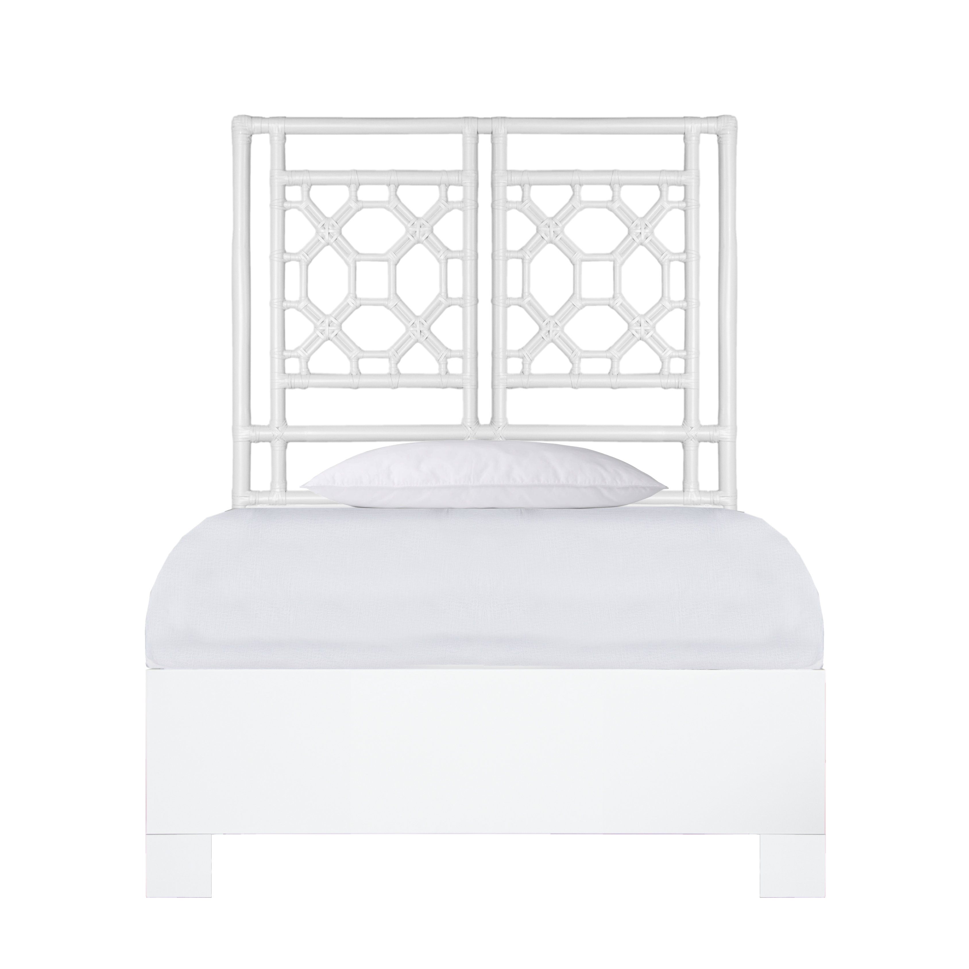 David Francis Furniture Lattice Back Standard Bed | Wayfair