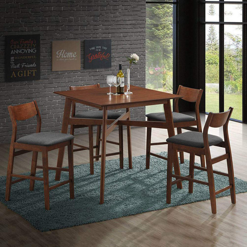 LUCKYREMORE 5-Piece Counter Height Dining Set | Wayfair