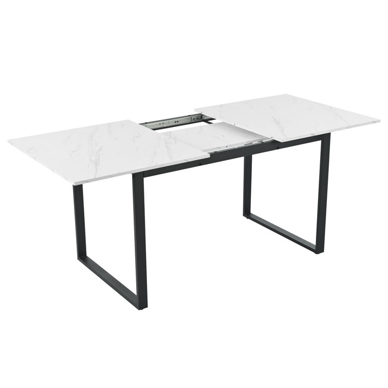 17 Stories 140/180cm Extendable Rectangular Dining Table | Wayfair.co.uk