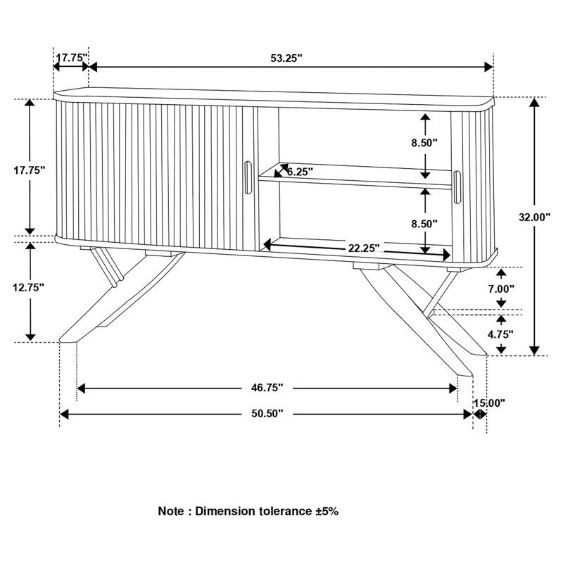 George Oliver Ibo 53.25'' Sideboard | Wayfair