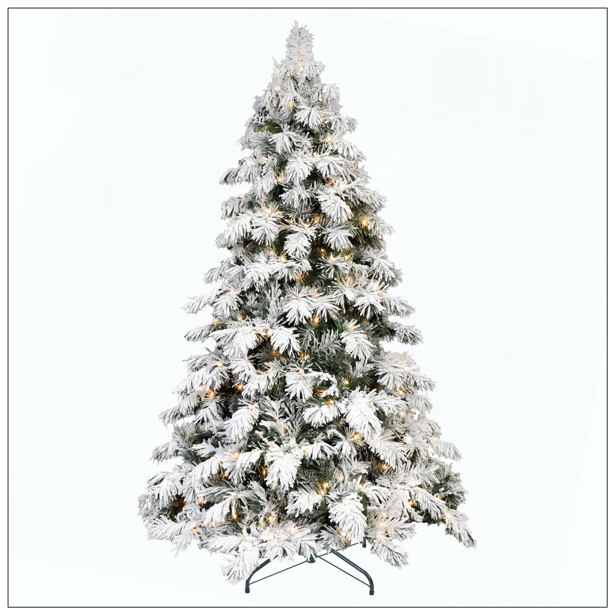 Ophelia & Co. Flocked Scarecrow-Shaped Christmas Tree WithMemory Wire ...
