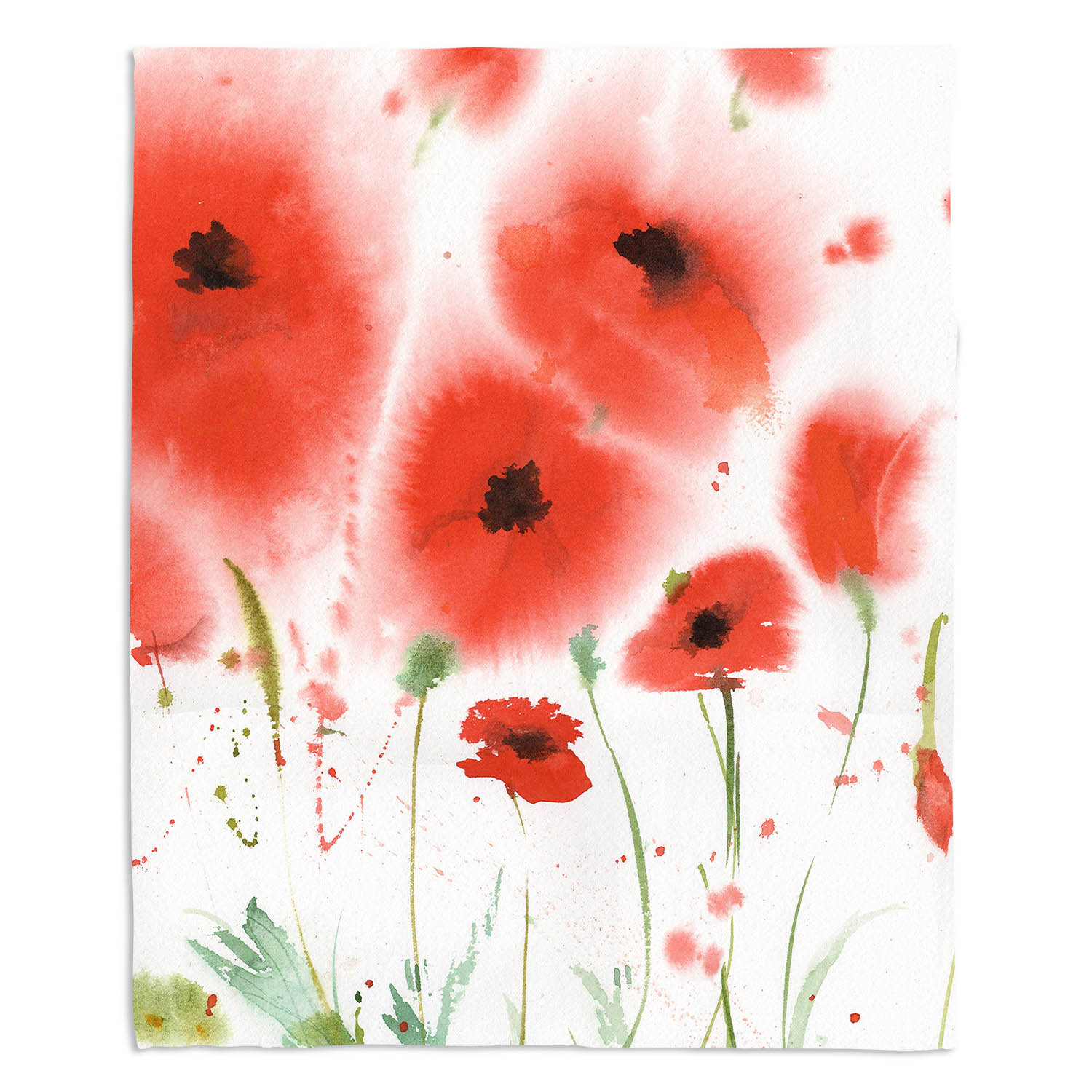DiaNoche Designs Poppies Throw - Wayfair Canada