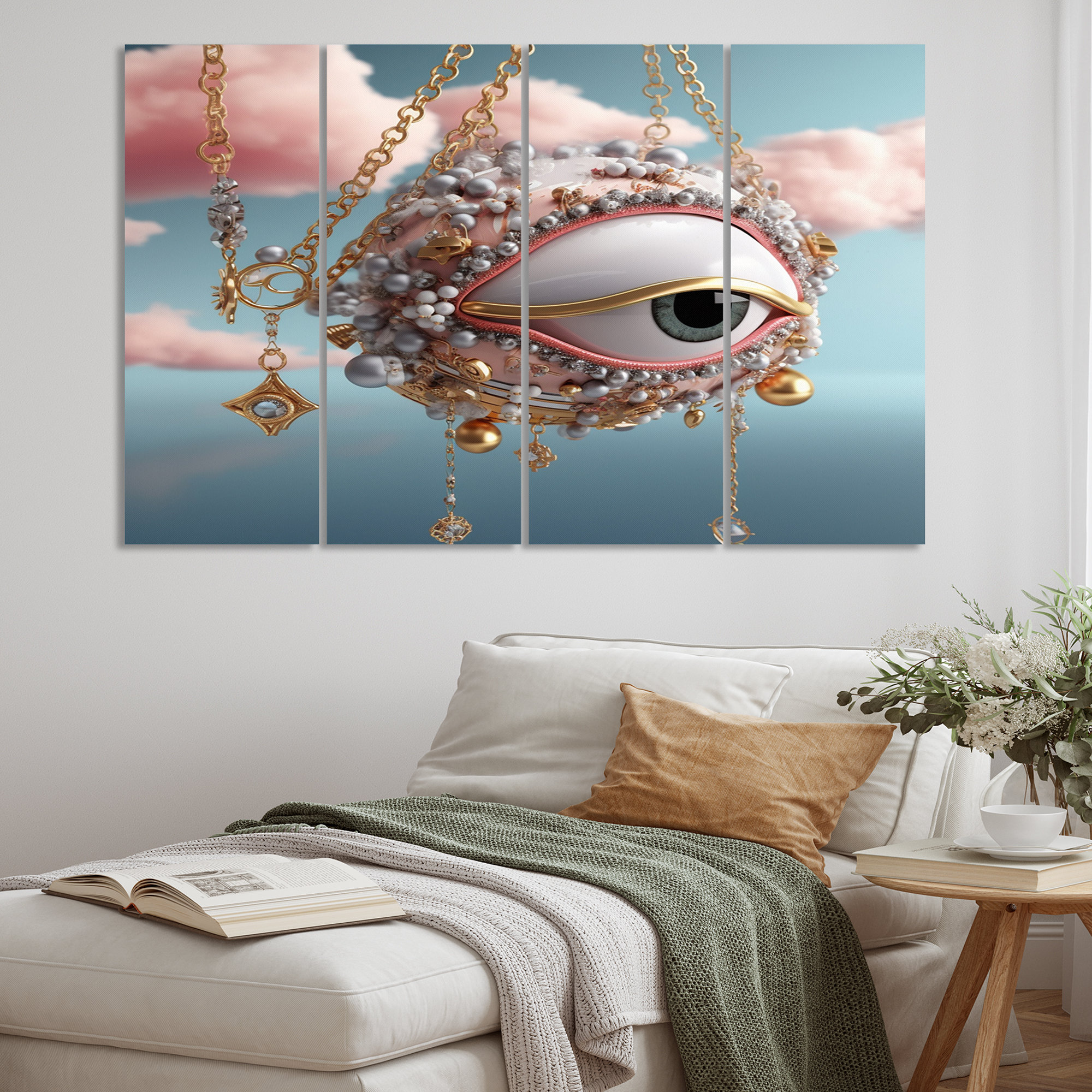 Trinx Eye Of The Beholder Surrealism I - Modern Canvas Wall Art - 4 ...