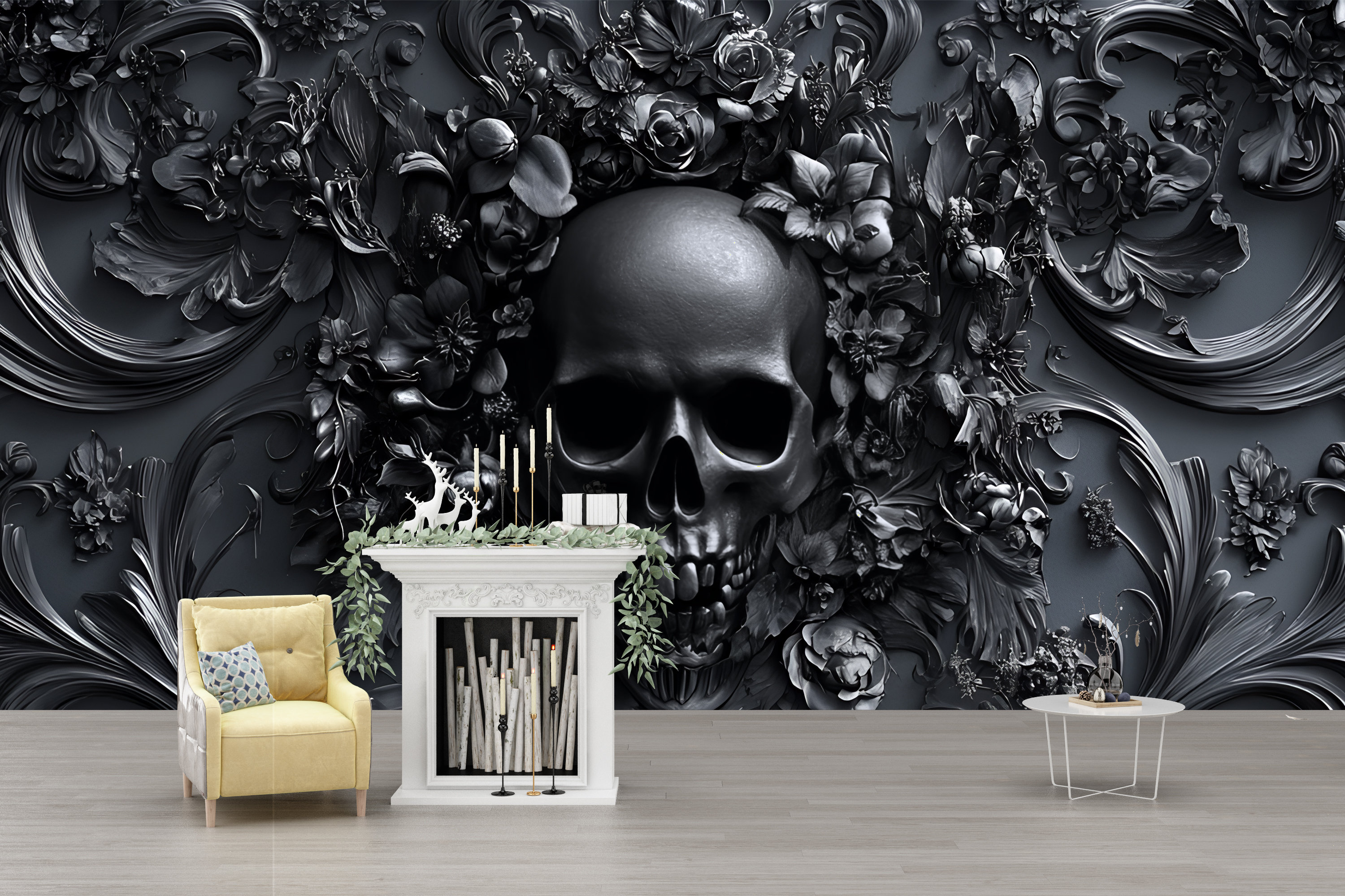 gothic room wallpaper