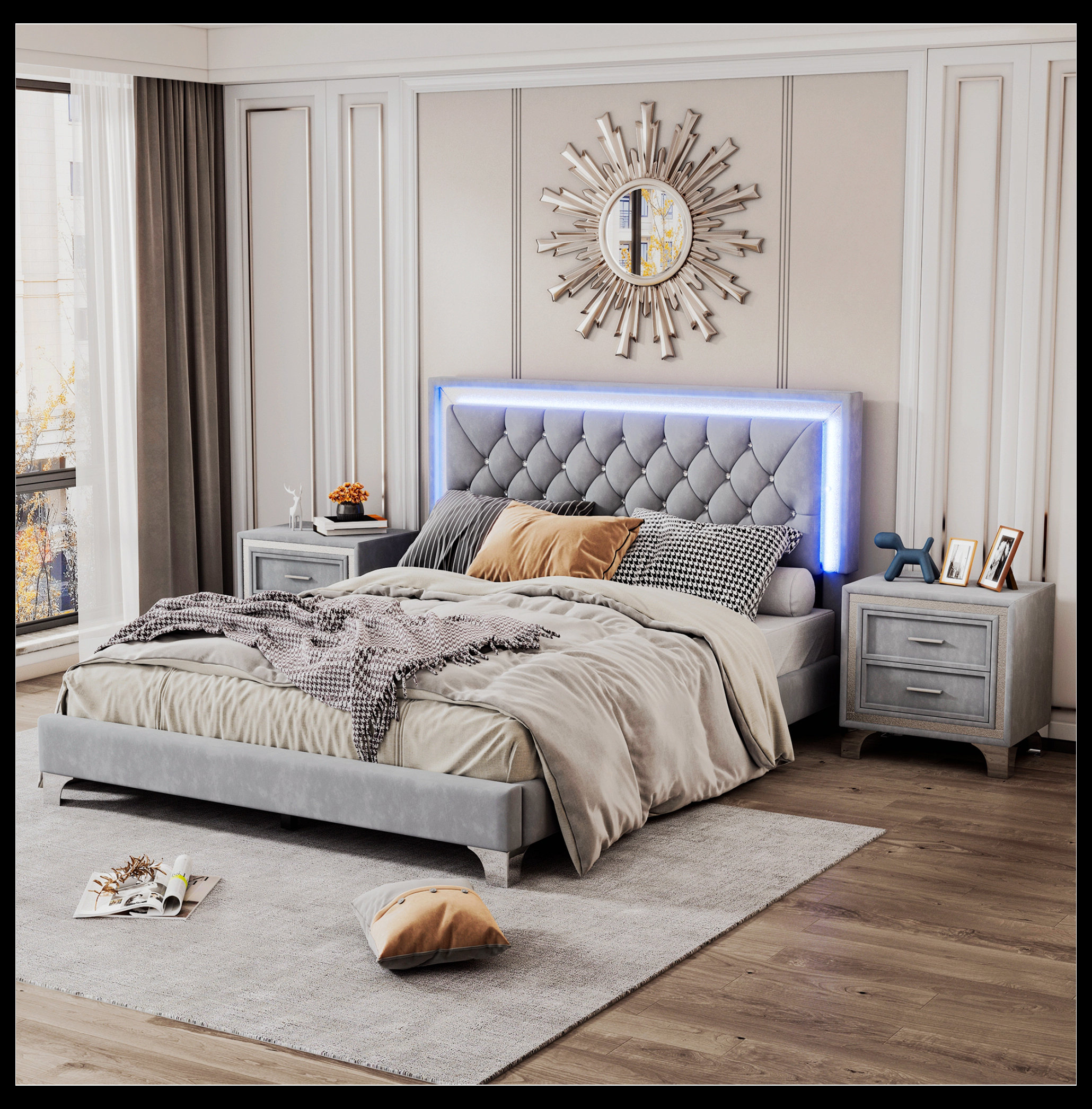 Red Barrel Studio® Mariamu Upholstered Platform Bed | Wayfair
