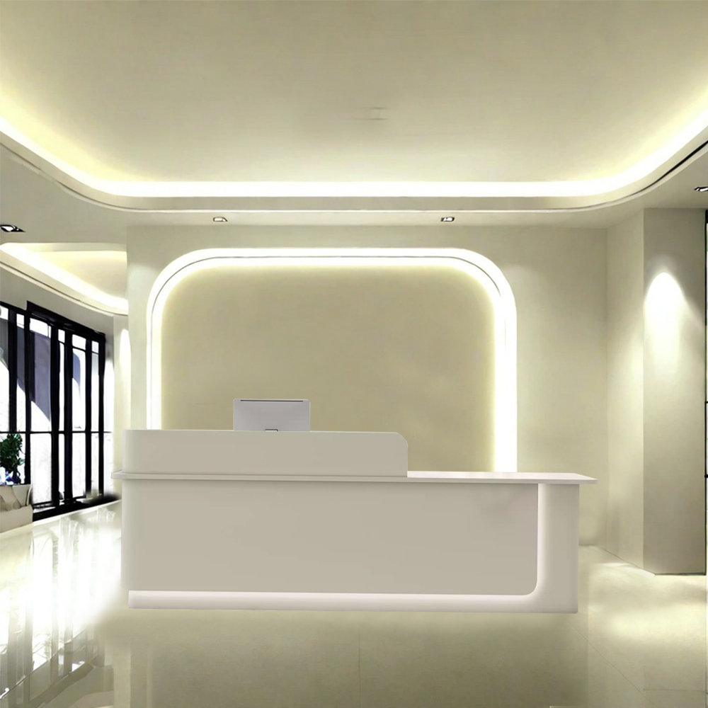 Artistic Soul XKX Premium Furniture Rectangular Modern Front Desk ...