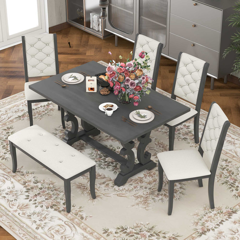 August Grove® Aylesworth Rectangular 36'' L x 60'' W Dining Set | Wayfair