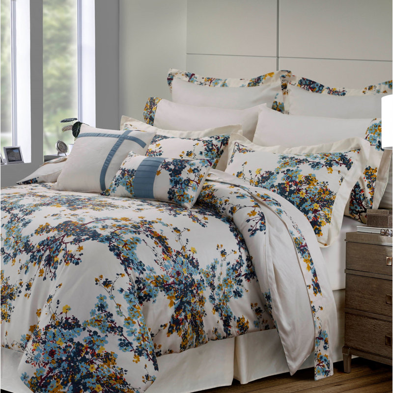 Tribeca Living 100% Cotton 12 Piece Reversible Comforter Set & Reviews ...