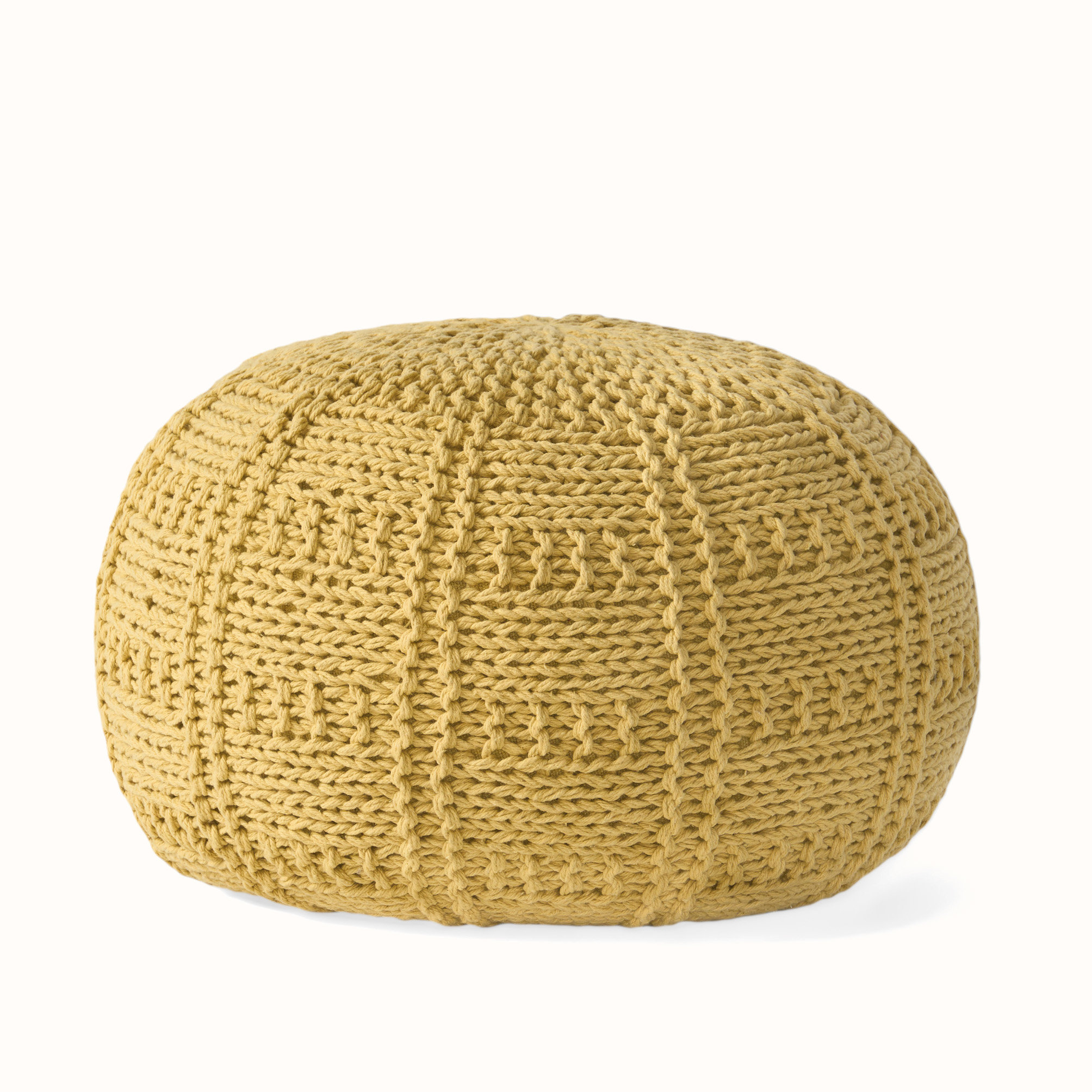 Dakota Fields Round Pouf Ottoman | Wayfair