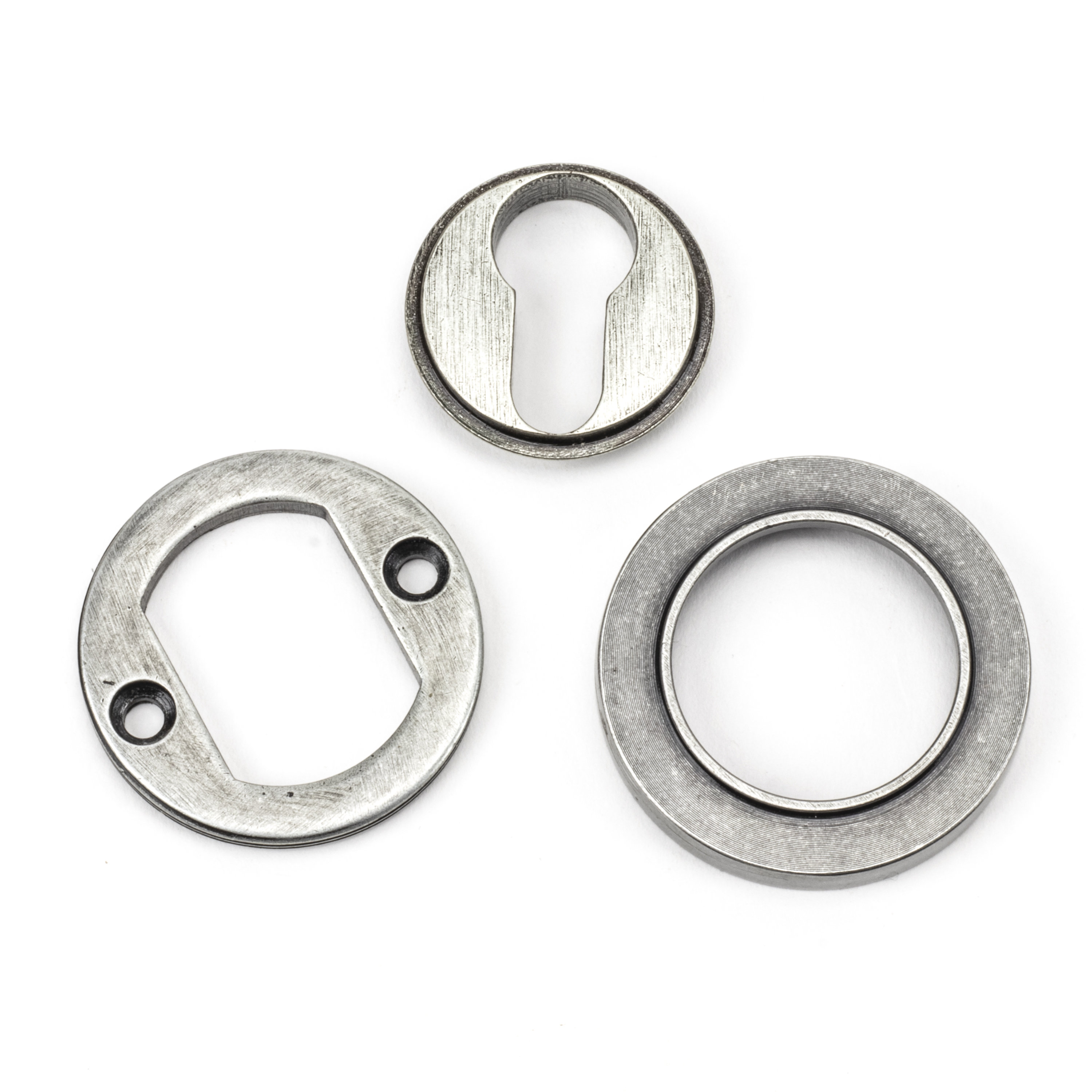 From The Anvil Concealed, Plain Escutcheon 3 Piece Door Accessory Set ...