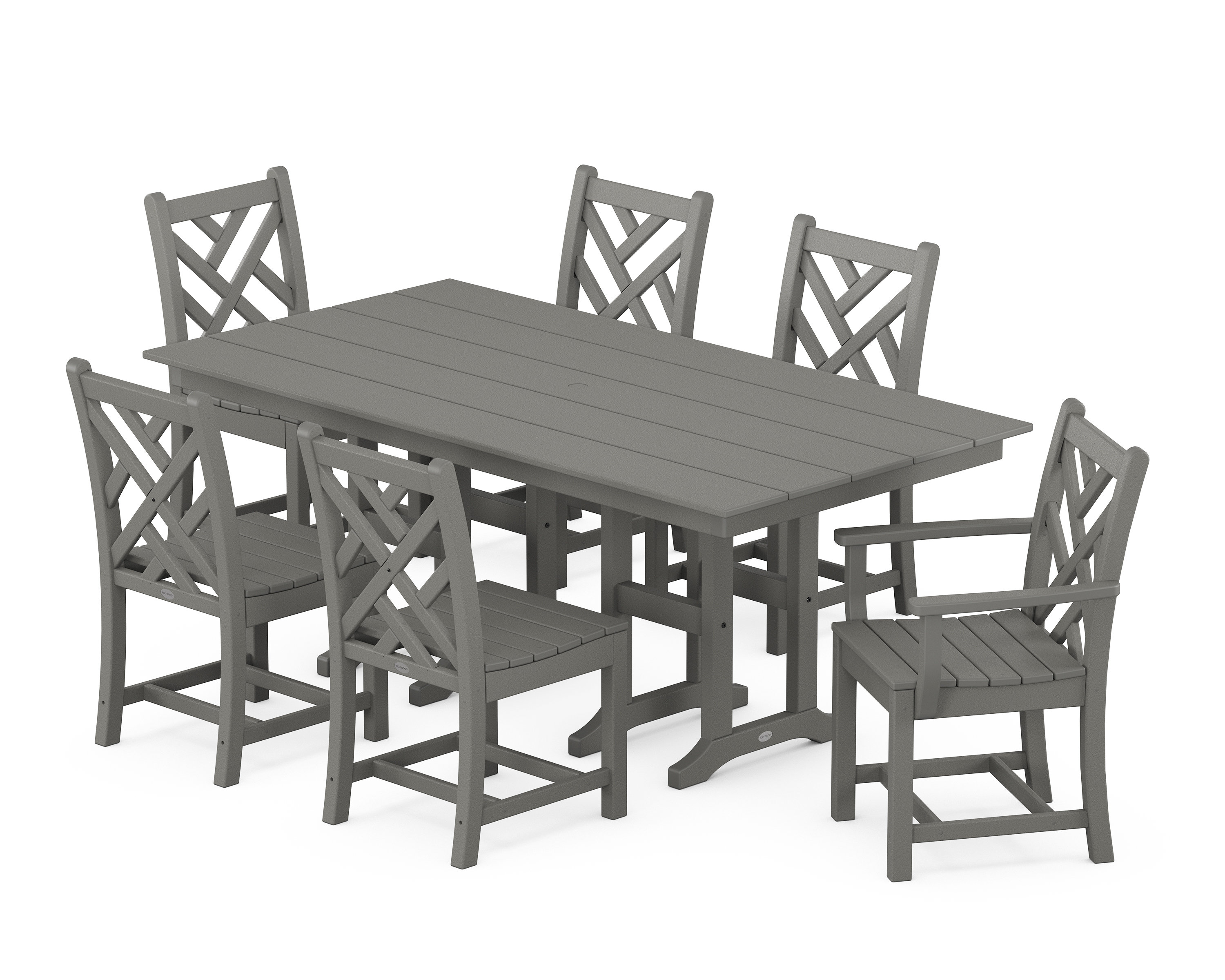 POLYWOOD® Chippendale 7-Piece Farmhouse Dining Set & Reviews | Wayfair