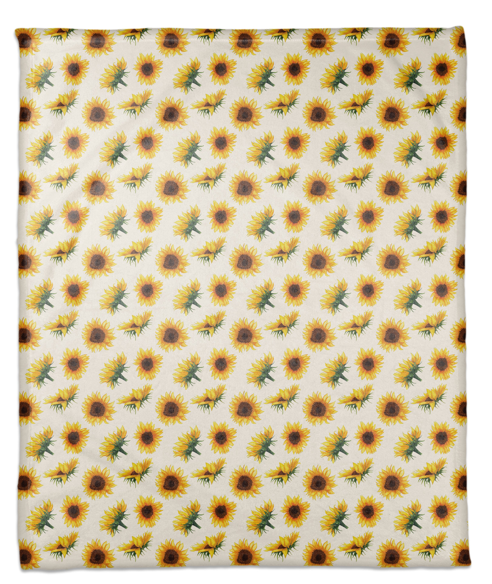 Designs Direct Creative Group Sunflower Fleece Throw | Wayfair