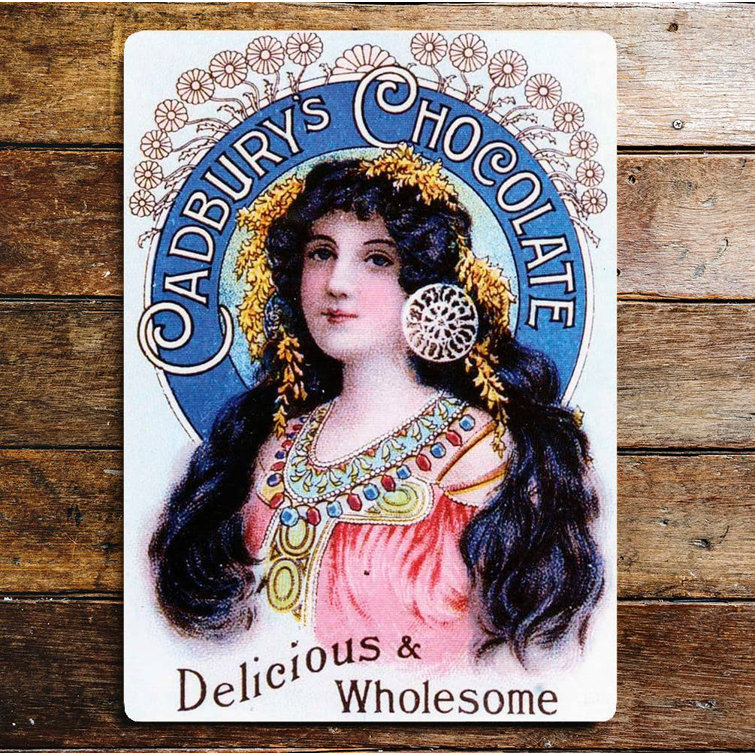 East Urban Home Cadbury's Milk Chocolate Lady - No Frame Print on Metal ...