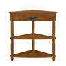 Darby Home Co 33.8'' Small Triangle Corner Table, Wood Corner Side ...