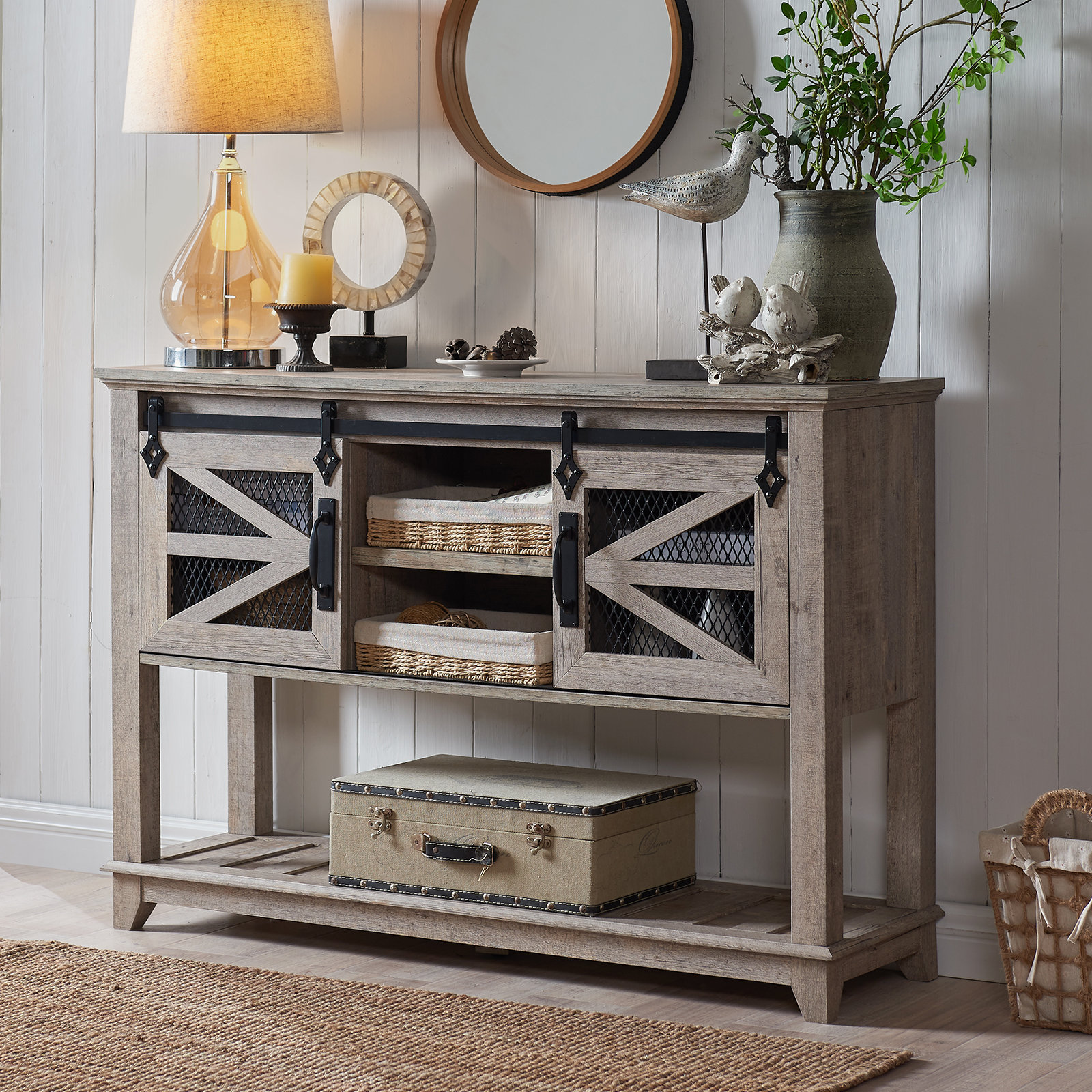 Laurel Foundry Modern Farmhouse® Yasmine 46" Farmhouse Console Table ...