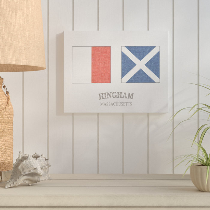 Breakwater Bay " Hingham Nautical Flags " by Daphne Polselli on Canvas ...