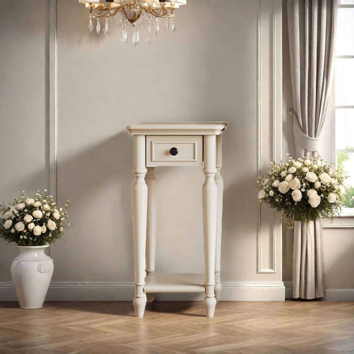 Zhang's SereneLodge Classic Solid Wood Stand Open Shelves Rounded | Wayfair