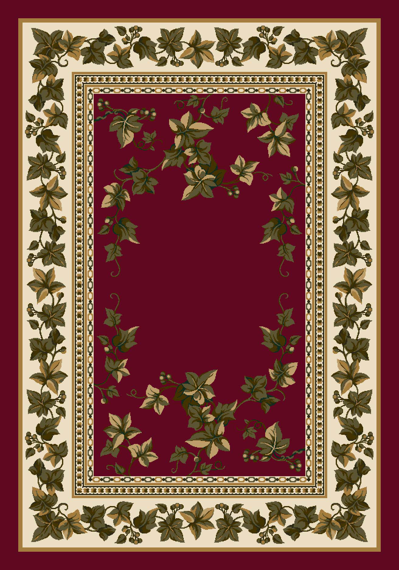 Milliken Signature Ivy Valley Brick Floral Area Rug & Reviews | Wayfair
