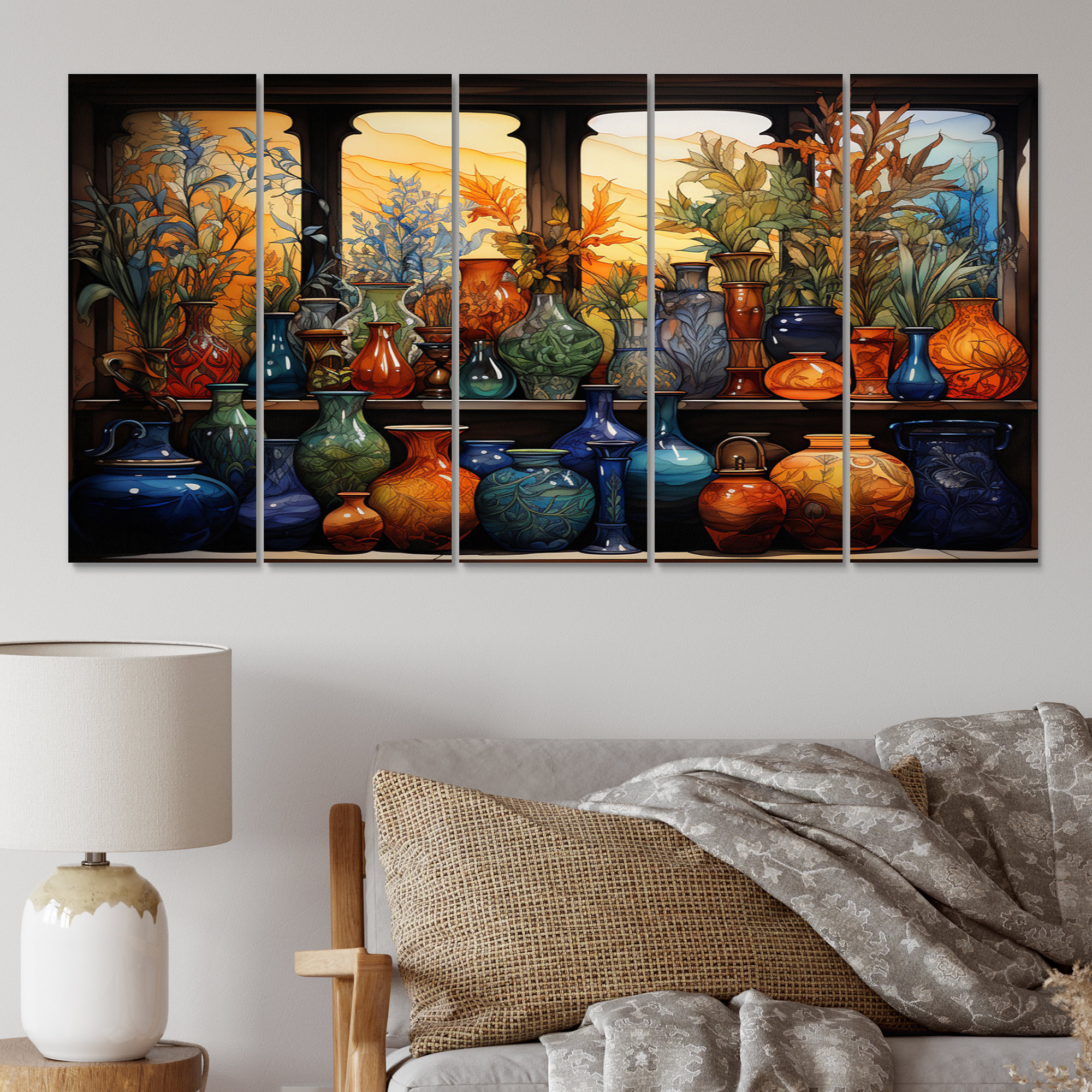 Red Barrel Studio Islam Art Islamic Pottery II - Islamic Wall Decor - 5 ...