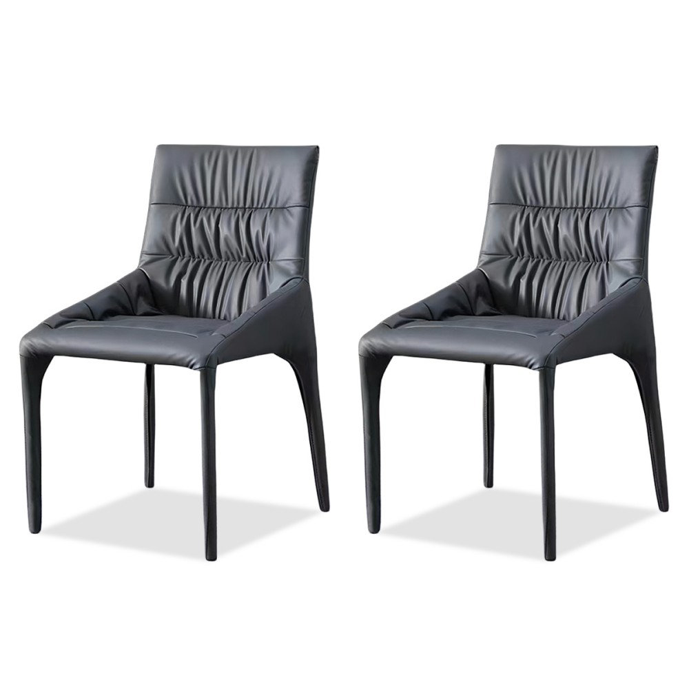 Mass Furni Solid back side Chair(Set of 2) | Wayfair