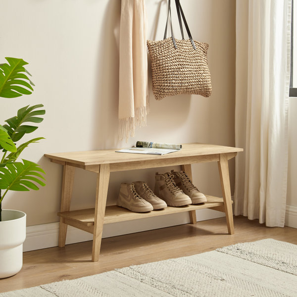 Corrigan Studio® Jophy Wood Shelves Storage Bench & Reviews - Wayfair ...