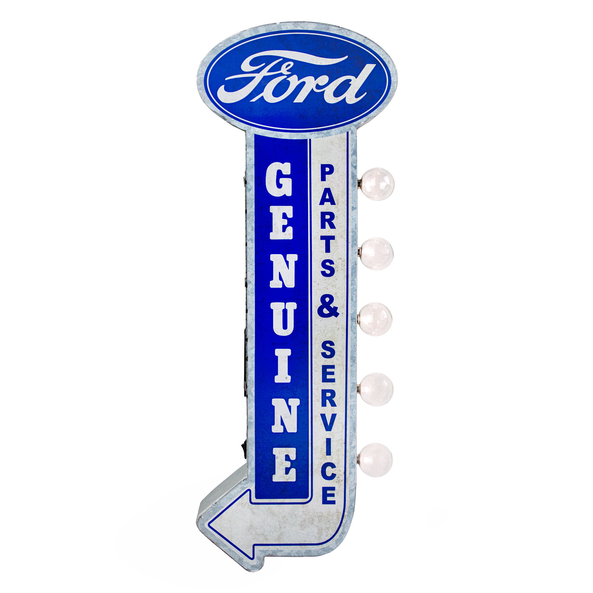 Crystal Art Gallery Genuine Ford Parts and Service LED Sign & Reviews ...