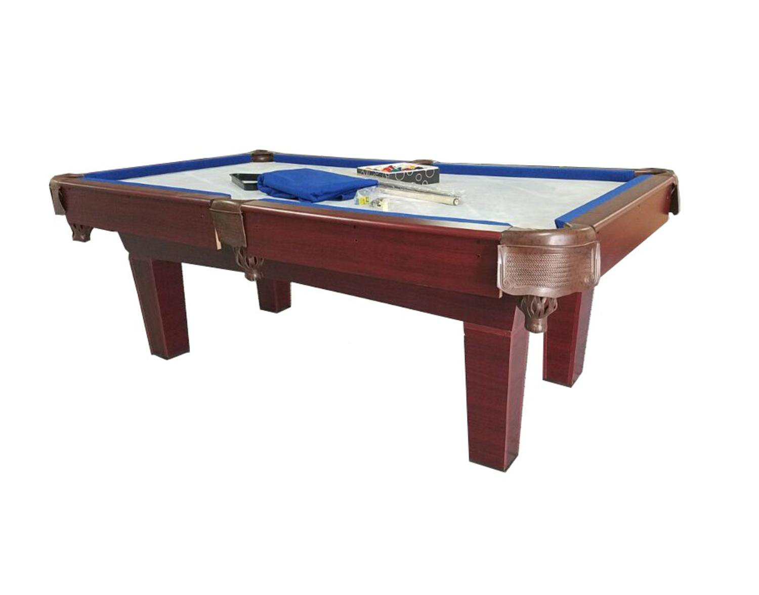 Northlight Seasonal 7' Brown and Blue Slate Billiard and Pool Game ...