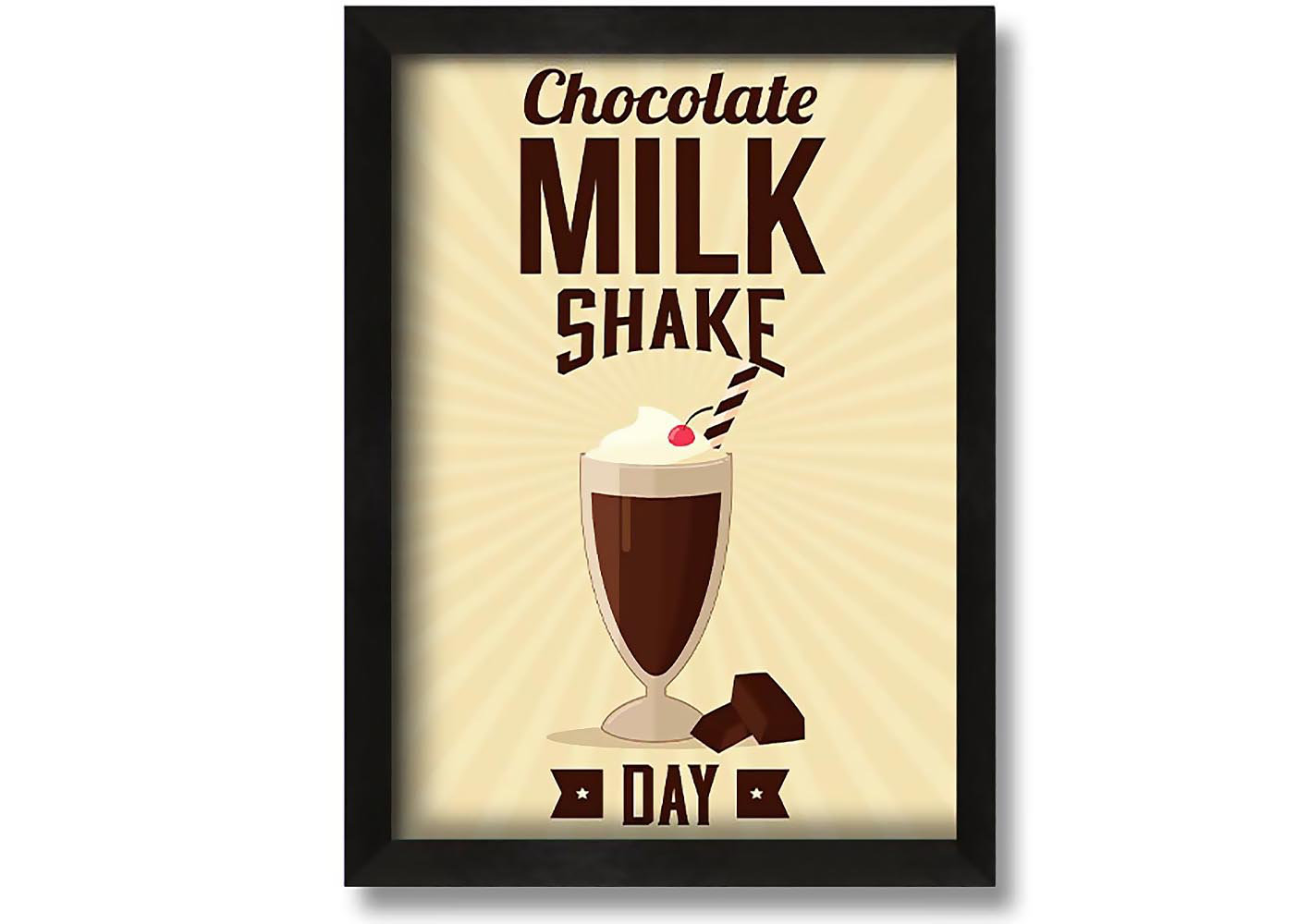 Rosalind Wheeler Chocolate Milk Shake Day - Picture Frame Typography on ...