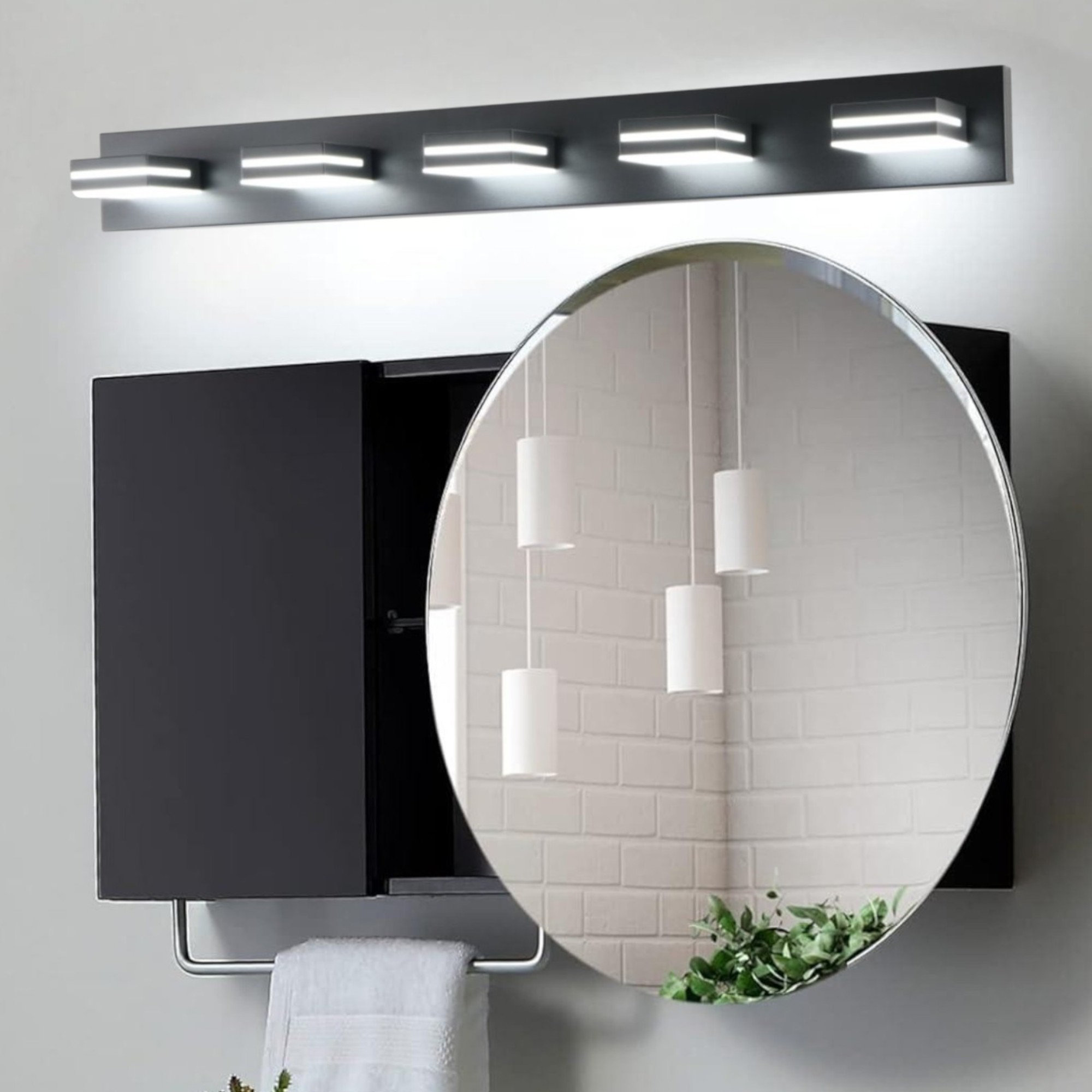 Latitude Run® Dimmable LED Modern Bathroom Vanity Light (Cool White ...