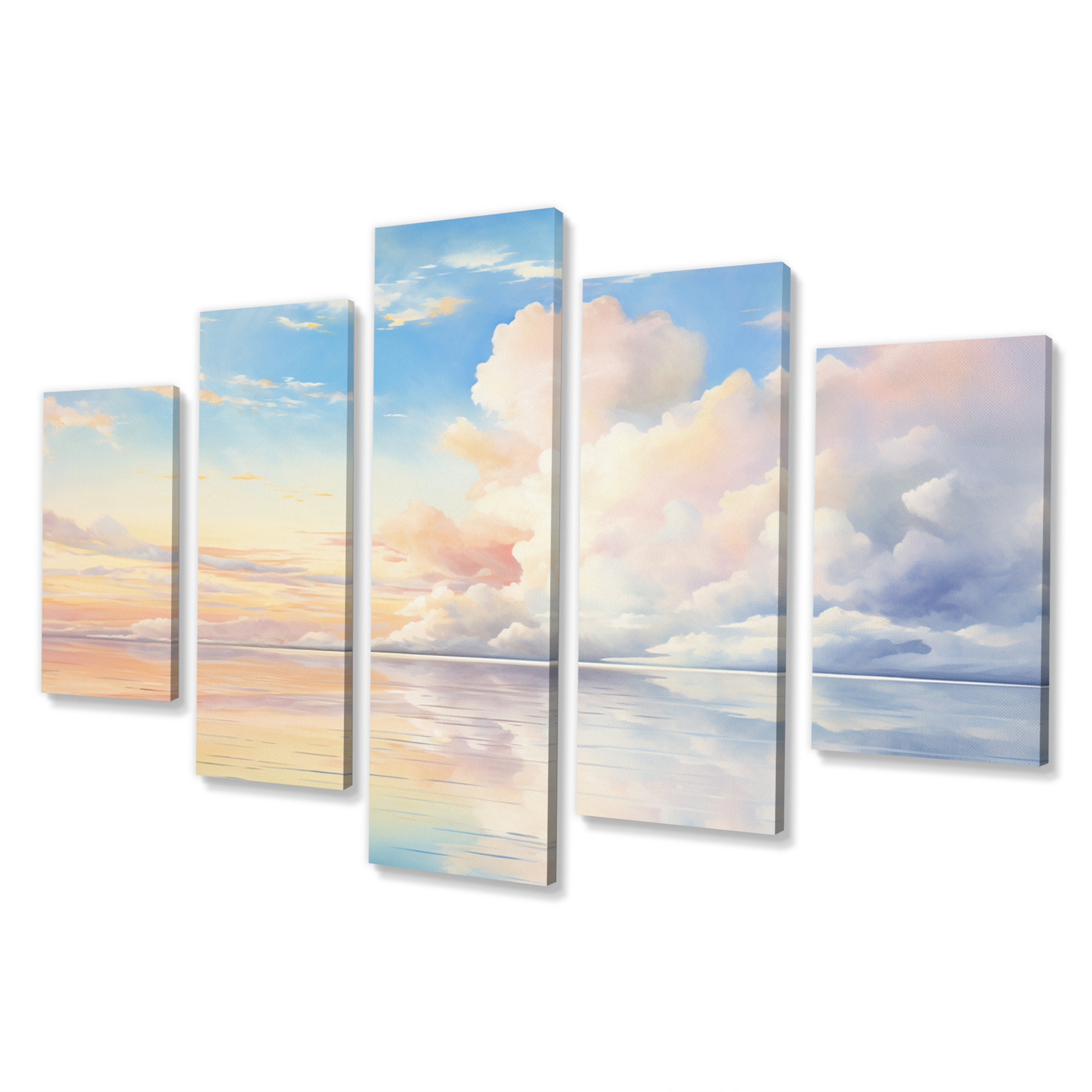 Beachcrest Home White Sky Pure Elegance III - Nautical & Beach Wall Art ...