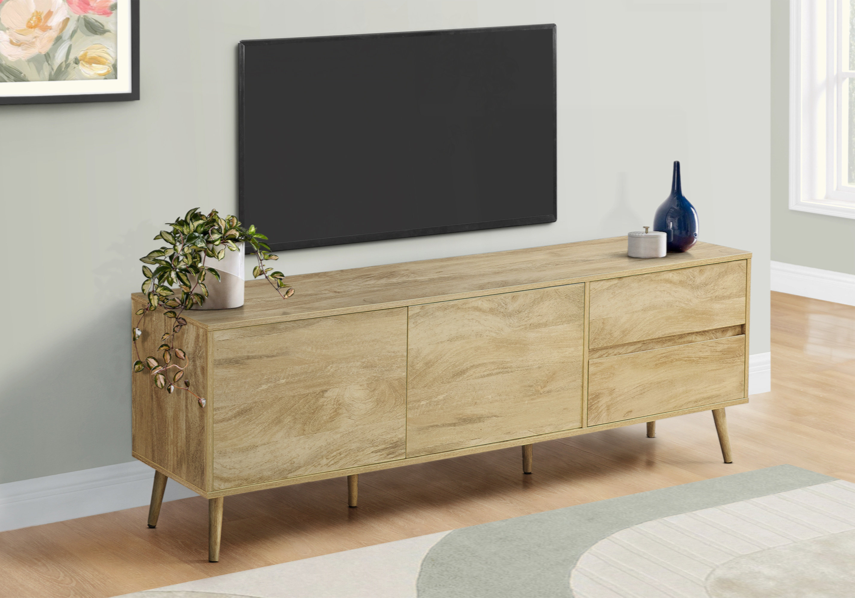 George Oliver Tv Stand, 72 Inch, Console, Media Entertainment Center ...