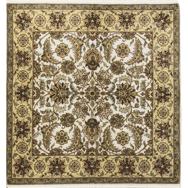 Bokara Rug Co., Inc. Hand-Knotted High-Quality Ivory and Gold Area Rug ...