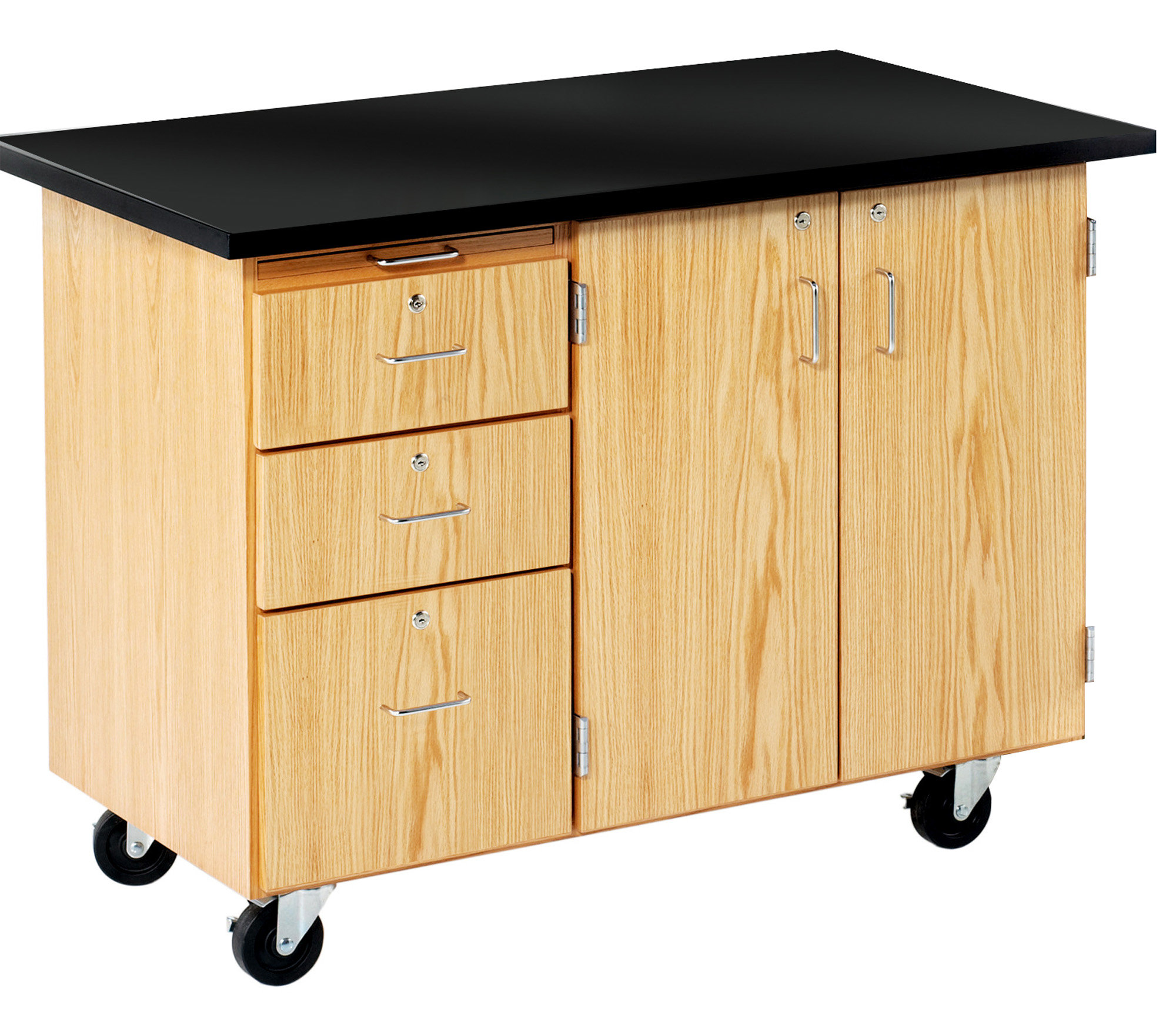 Diversified Woodcrafts Mobile Instructor's Desk With Drawers and Centre Storage - Wayfair Canada