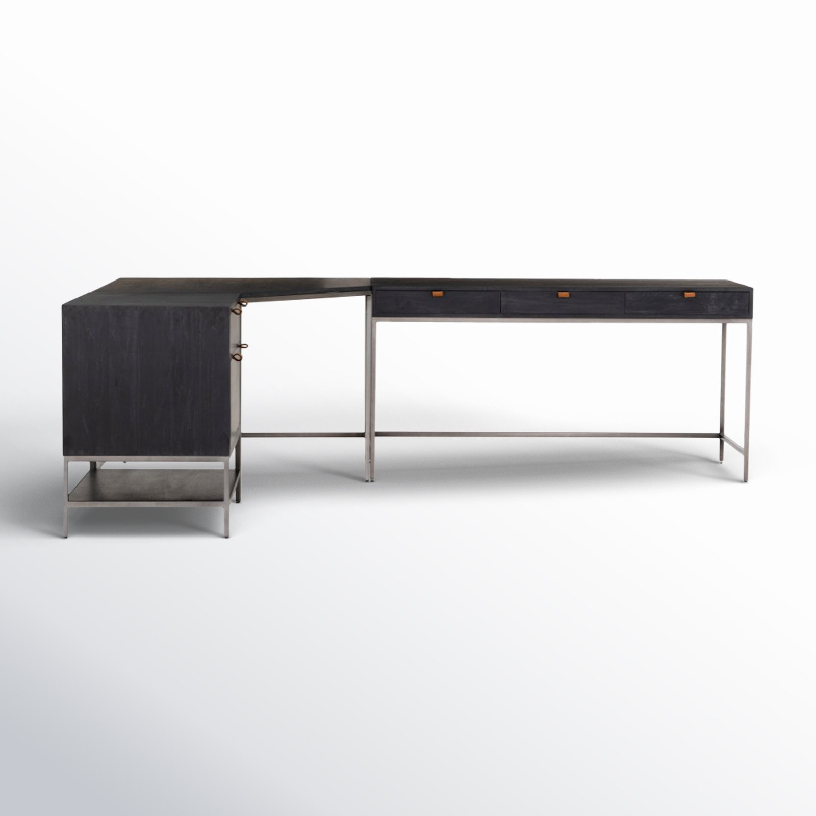 Four Hands Trey Desk System With Filing Cabinet | Wayfair