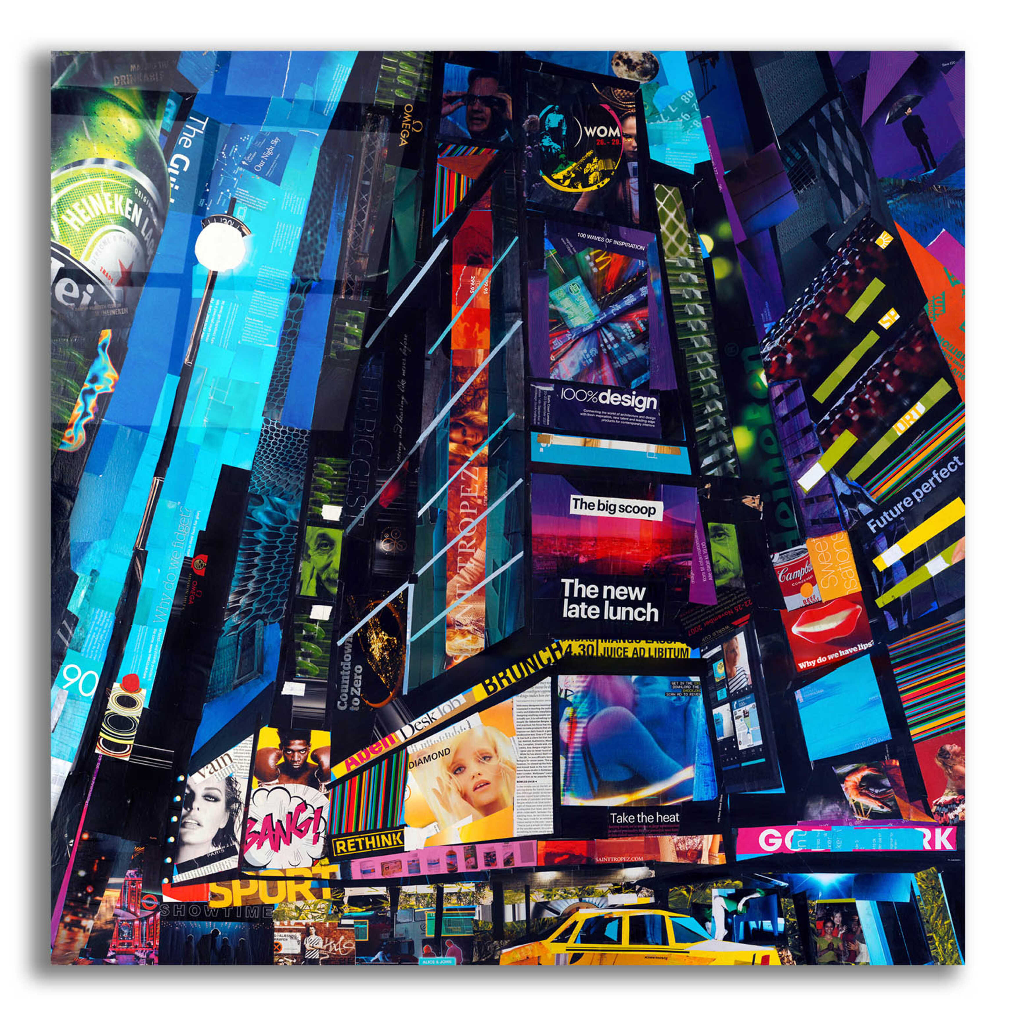 Latitude Run® City Night by Grey - Unframed Graphic Art | Wayfair