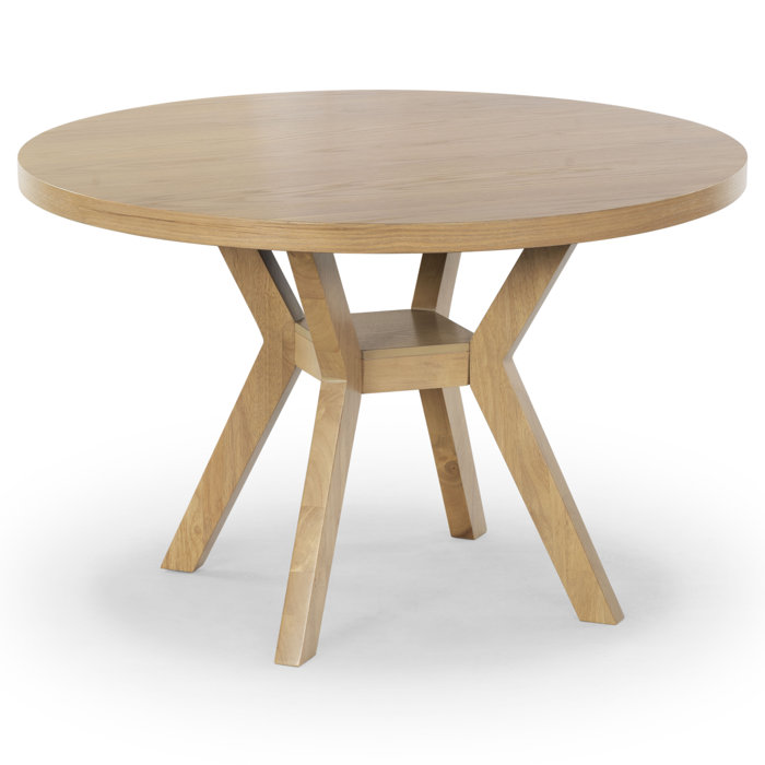 SafaviehCouture Round Solid Wood Base Dining Table & Reviews | Wayfair