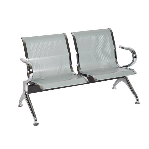 Kinbor Faux Leather Seat Tandem Seating with Metal Frame | Wayfair