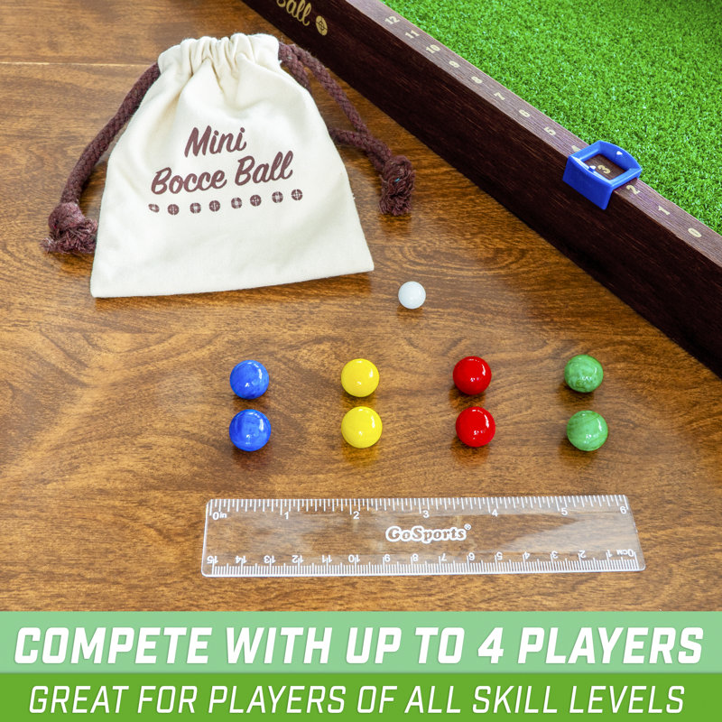 GoSports Mini Tabletop Game Bocce Set with Carrying Case | Wayfair