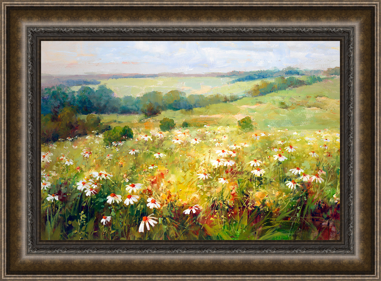 Charlton Home® 'Wildflower Meadow' Framed Painting Print | Wayfair