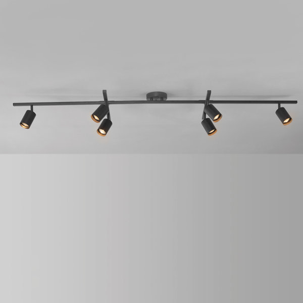 Ebern Designs 64.25'' 6 -Light Fixed Track Lighting Track Kit with ...