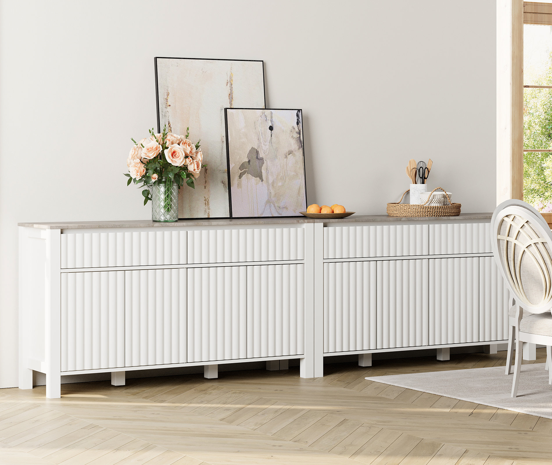 Ebern Designs Malyia 114'' Sideboard | Wayfair